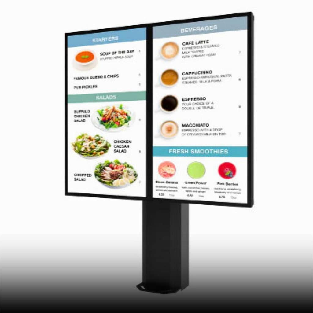 Pantallas para Menús Digitales en Restaurantes